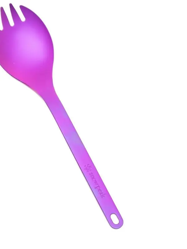 SNOW PEAK Engraved-logo Titanium Spork - Purple