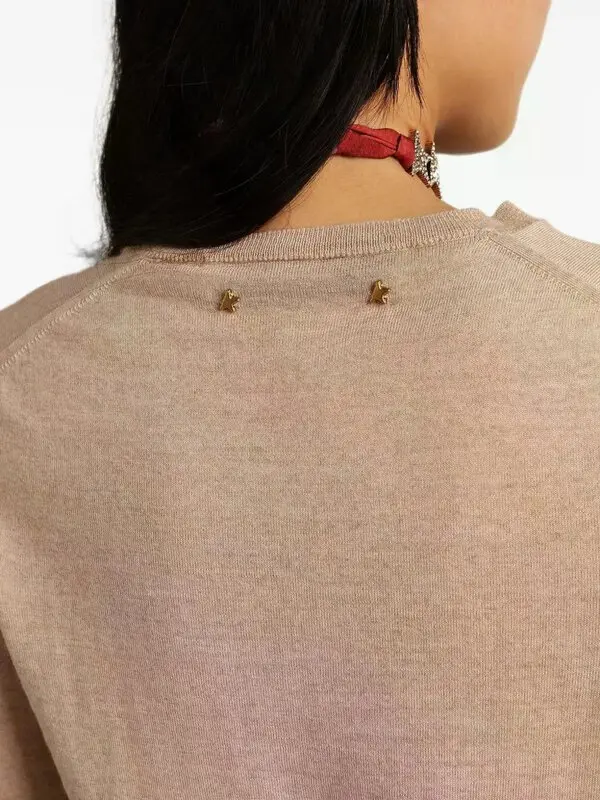 GOLDEN GOOSE Distressed Fine-knit Jumper - Neutrals