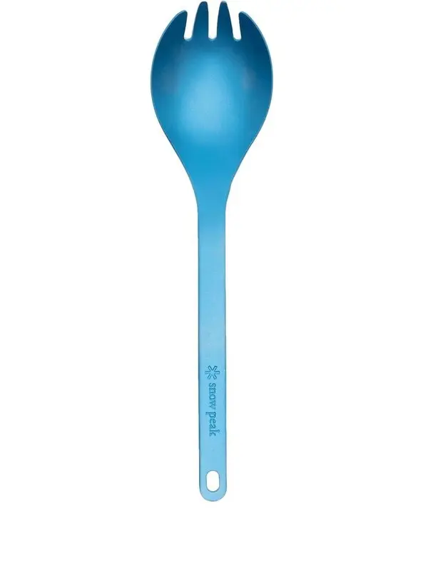 SNOW PEAK Engraved-logo Titanium Spork - Blue