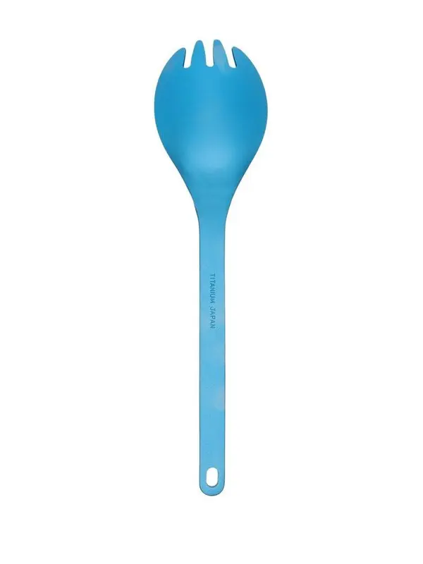 SNOW PEAK Engraved-logo Titanium Spork - Blue