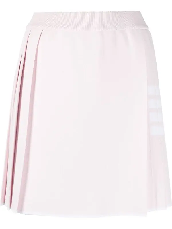 Thom Browne 4-bar Pleated Miniskirt - Pink
