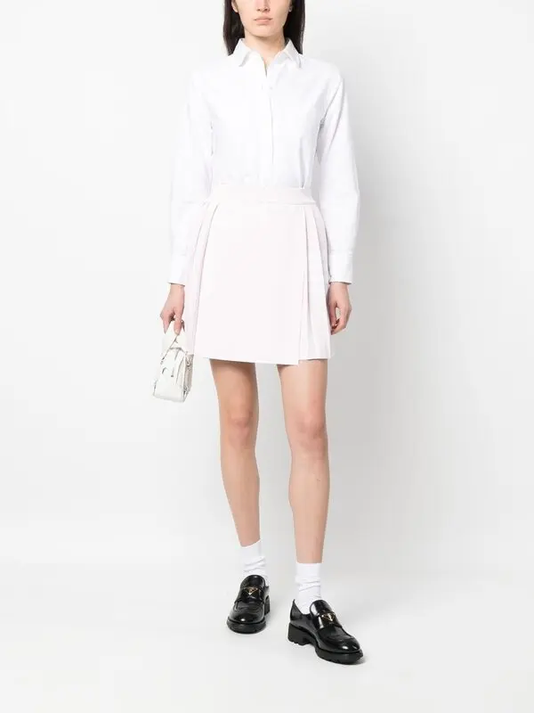 Thom Browne 4-bar Pleated Miniskirt