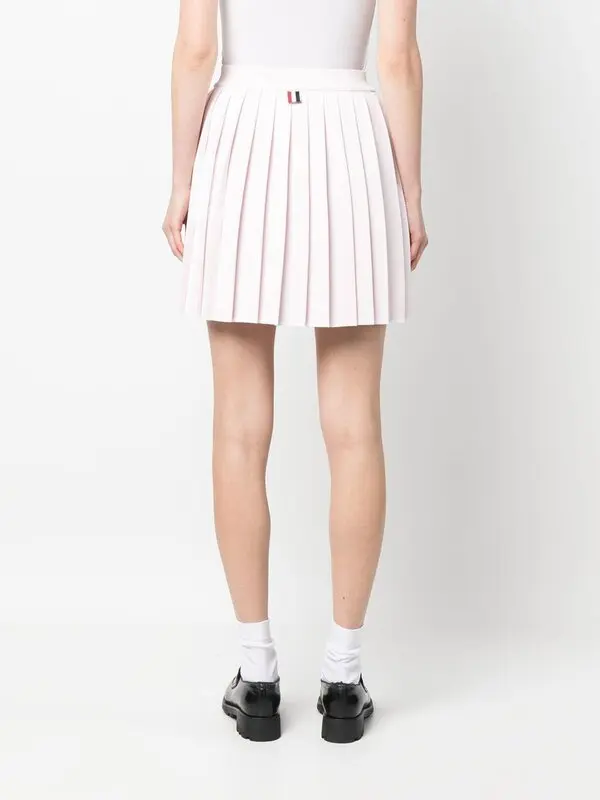 Thom Browne 4-bar Pleated Miniskirt