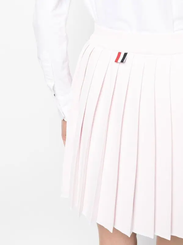 Thom Browne 4-bar Pleated Miniskirt