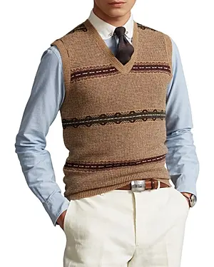 Ralph Lauren Wool Fair Isle Sweater Vest