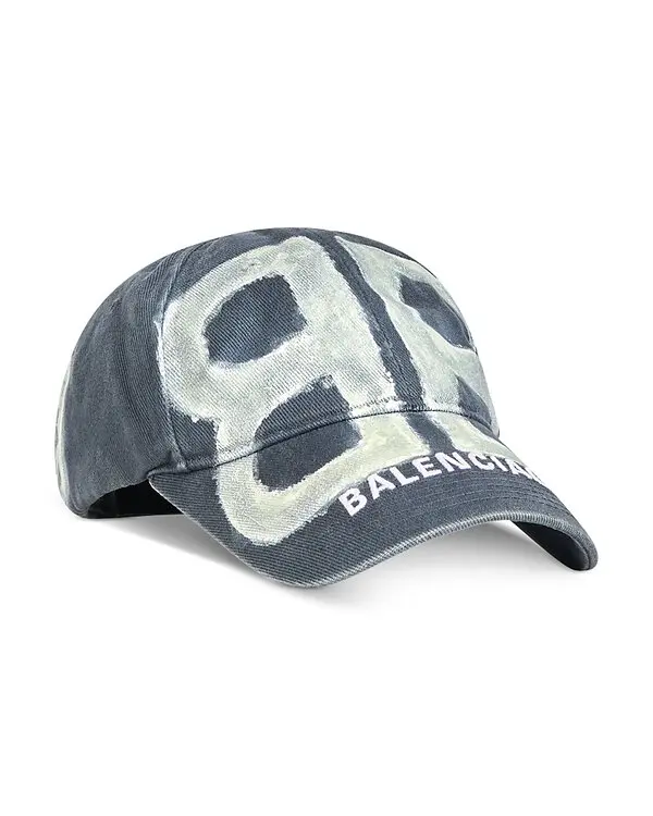 Balenciaga Bb Sprayed Cap - Grey