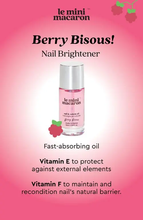 LE MINI MACARON Berry Bisous Nail & Cuticle Oil