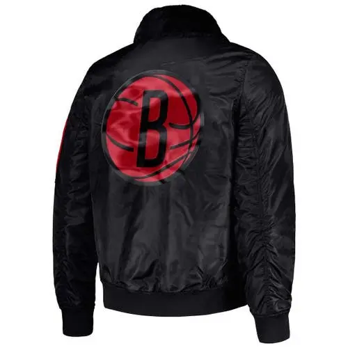 STARTER X Ty Mopkins Brooklyn Nets History Month Satin Full-zip Jacket