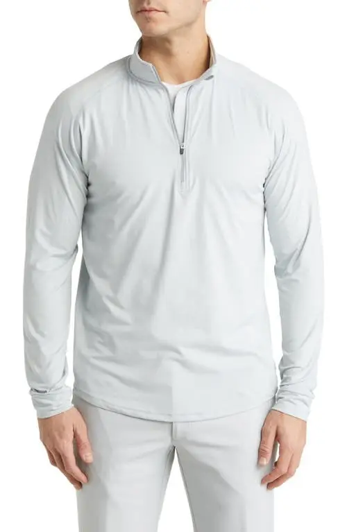 SWANNIES Hayes Half Zip Pullover - Cloud Heather