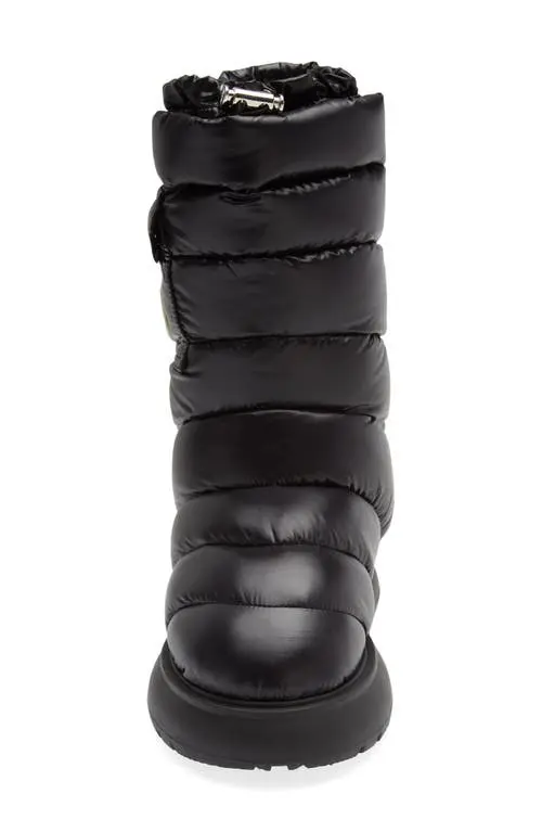Moncler Gaia Pocket Puffer Snow Boots - Black/black
