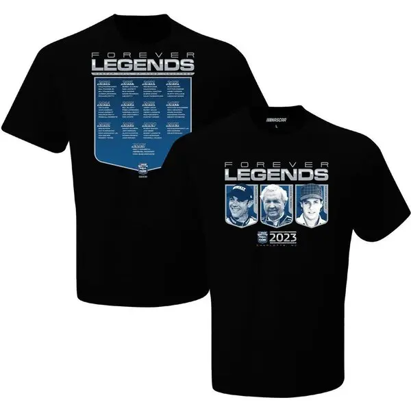 CHECKERED FLAG Nascar Hall Of Fame Class Of 2023 Inductee T-shirt - Black
