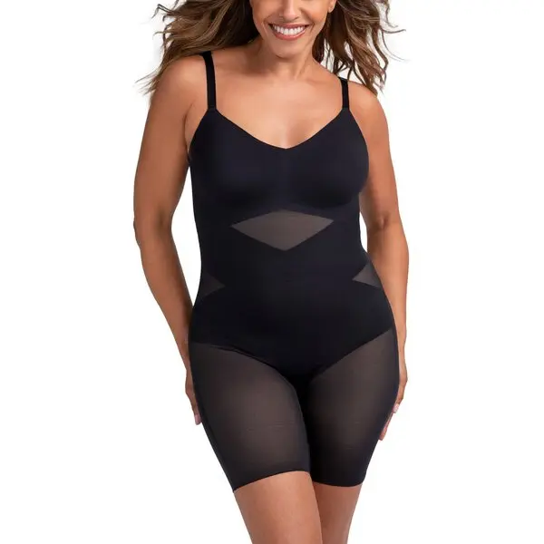HONEYLOVE Superpower Mid Thigh Bodysuit - Runway