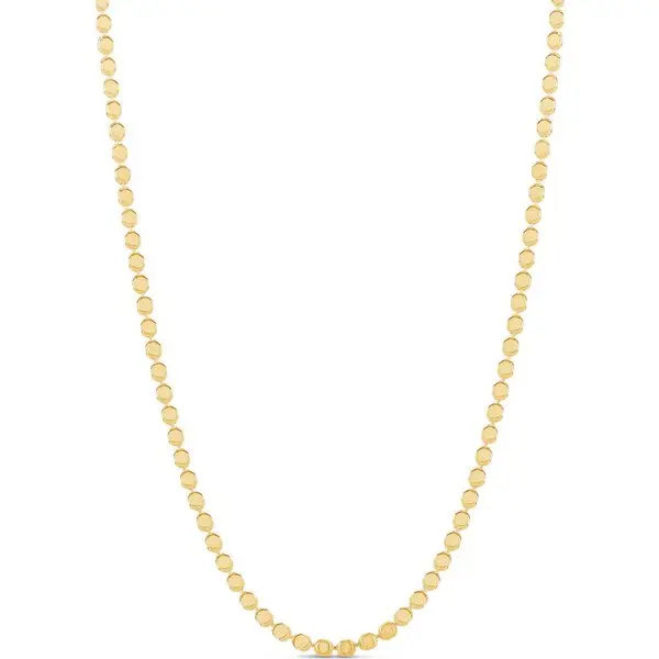 SHYMI Thin Dot Chain Necklace - Gold