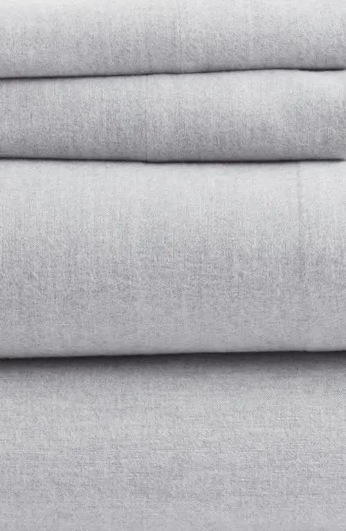 Nordstrom Flannel Sheet Set - Grey Heather