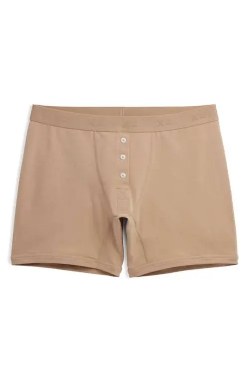 TOMBOYX 6-inch Stretch Cotton Boxer Briefs - Chai