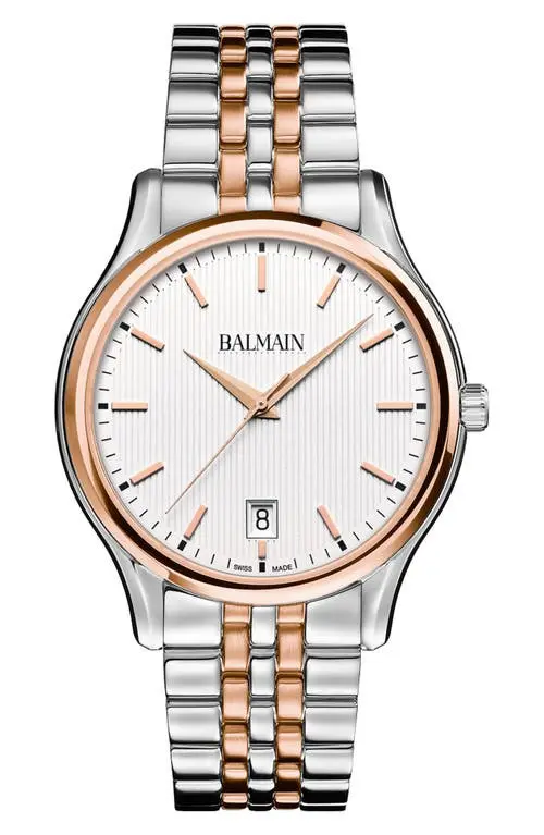 BALMAIN WATCHES Beleganza Gent Two-tone Bracelet Watch - Stainless Steel/rose Gold