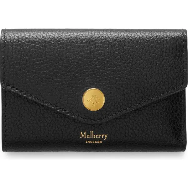 Mulberry Folded Multi-card Wallet - Black