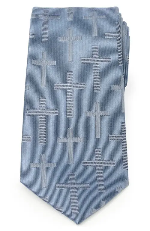 CUFFLINKS, INC. Cross Motif Neck Tie - Blue