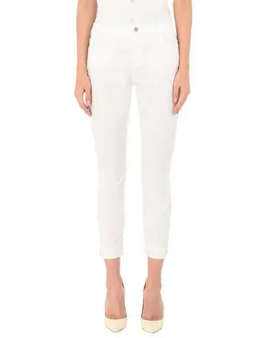 KAOS JEANS Straight Leg Trousers - White