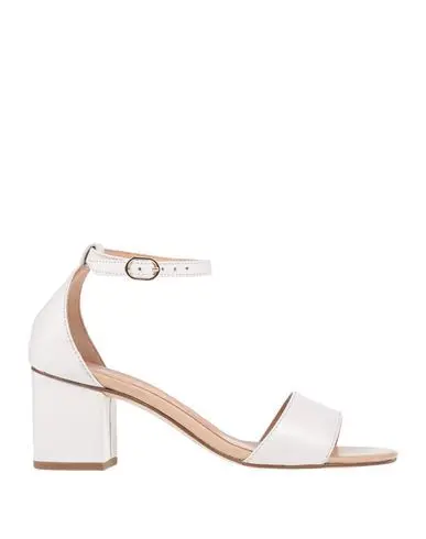 TWINSET Leather Sandals - Off White