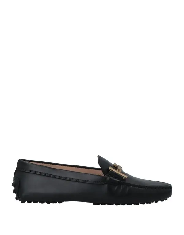 TOD'S Loafers In Soft Leather With Metal Applications