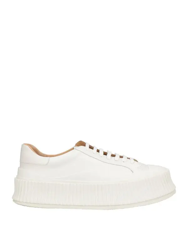 JIL SANDER Calfskin Sneakers - White