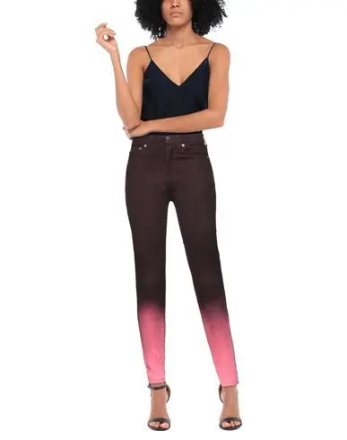 Alice + Olivia Skinny High Waisted Two Tone Jeans
