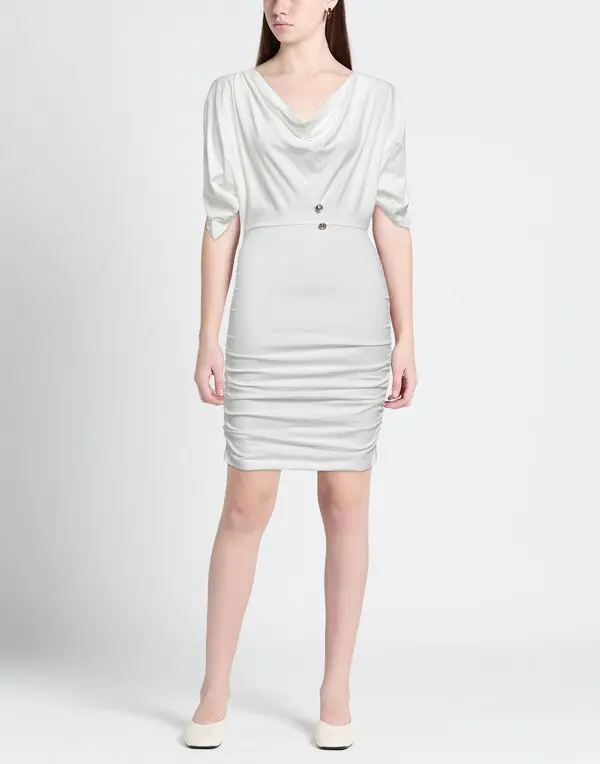 ODI ET AMO Mini Cotton Bodycon Dress - White