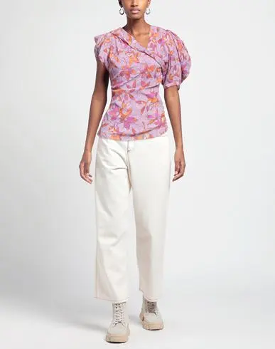 Isabel Marant Crepe Floral Top - Pink