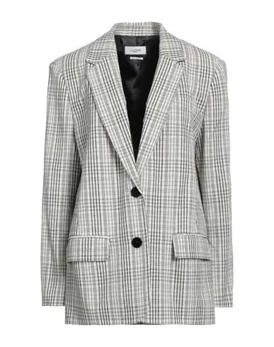 MARANT ETOILE Tartan Tweed Blazer - Beige
