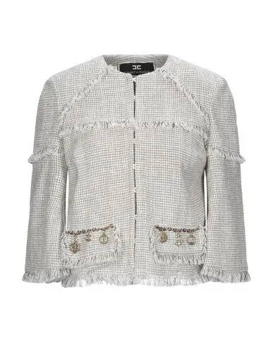 Elisabetta Franchi Tweed Jacket - White