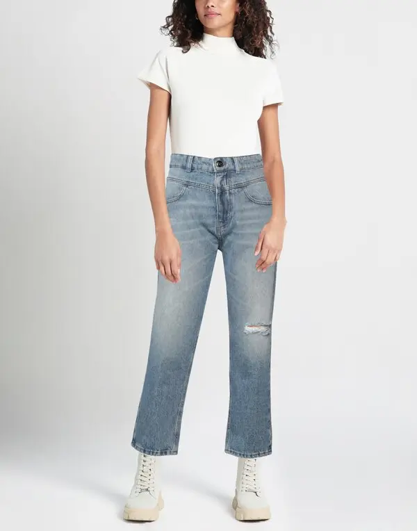 SEMICOUTURE Cotton Denim Mom Jeans