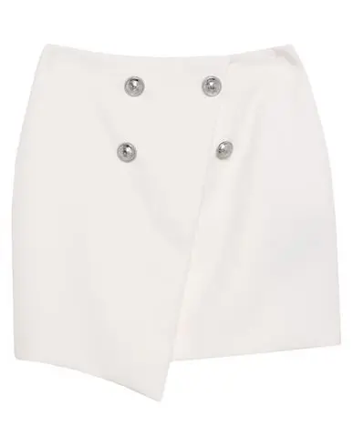 Balmain Mini Wrap Skirt - White