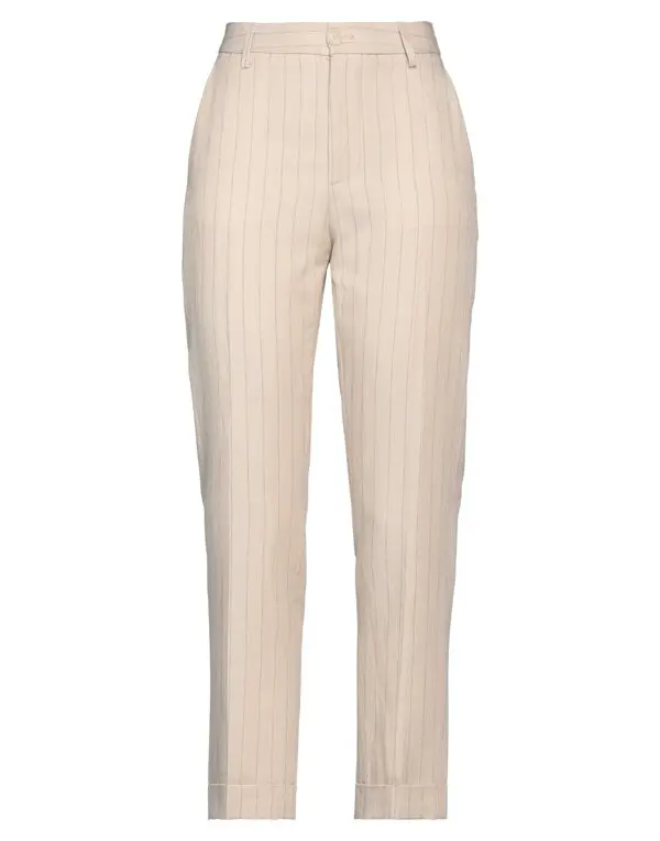 DONDUP Tapered Pinstriped Pants - Beige