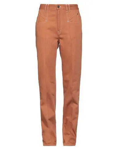 Isabel Marant Cotton Gabardine Straight-leg Pants - Brown