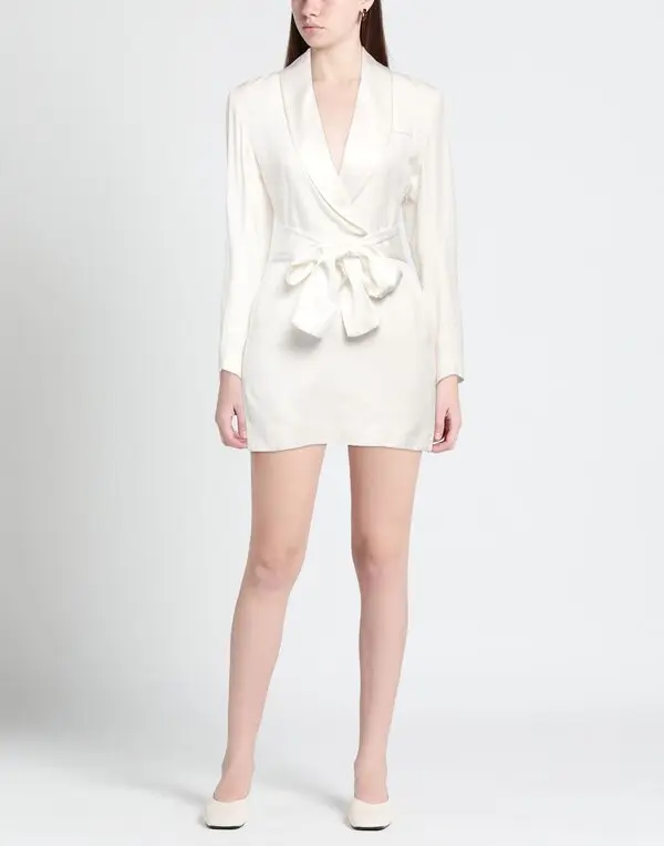 ØUD. PARIS Crepe And Satin Blazer Mini Dress - White