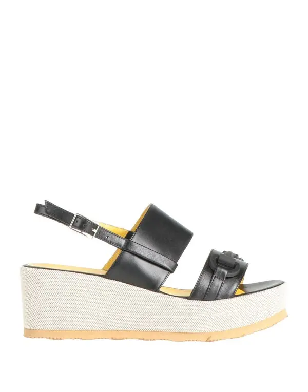 CALPIERRE Sandals Soft Leather - Black