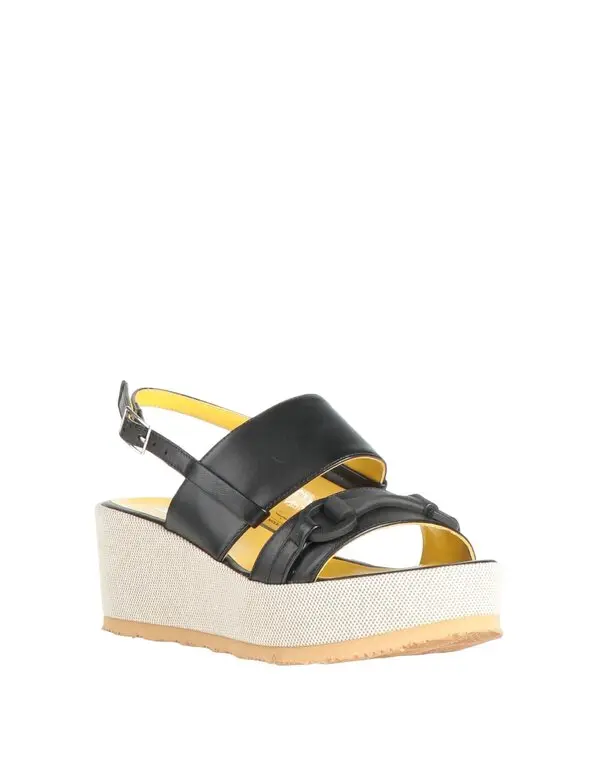 CALPIERRE Sandals Soft Leather - Black