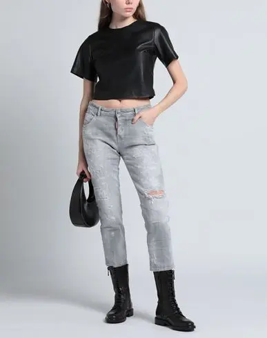 Dsquared2 Boyfriend Fit Jeans - Grey