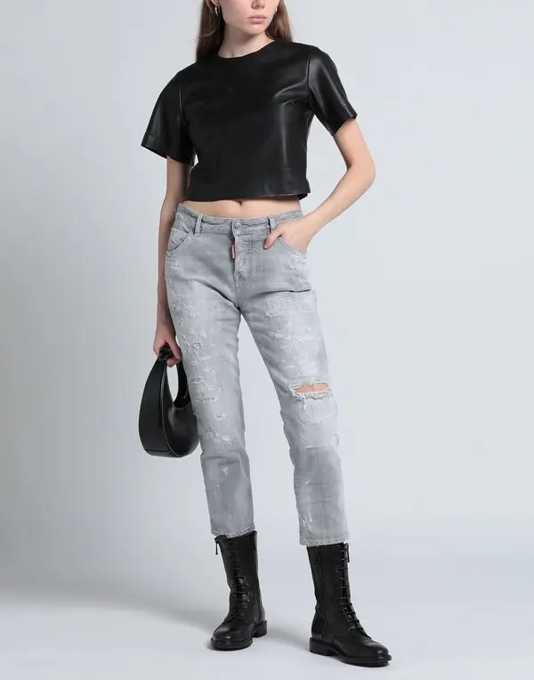 Dsquared2 Boyfriend Fit Jeans - Grey