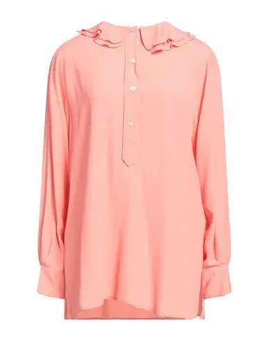 AGLINI Ruched Crepe Shirt - Pink