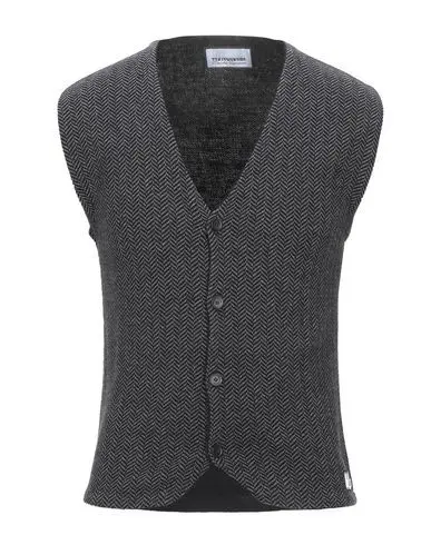 TAKESHY KUROSAWA Knitted Herringbone Cardigan - Black