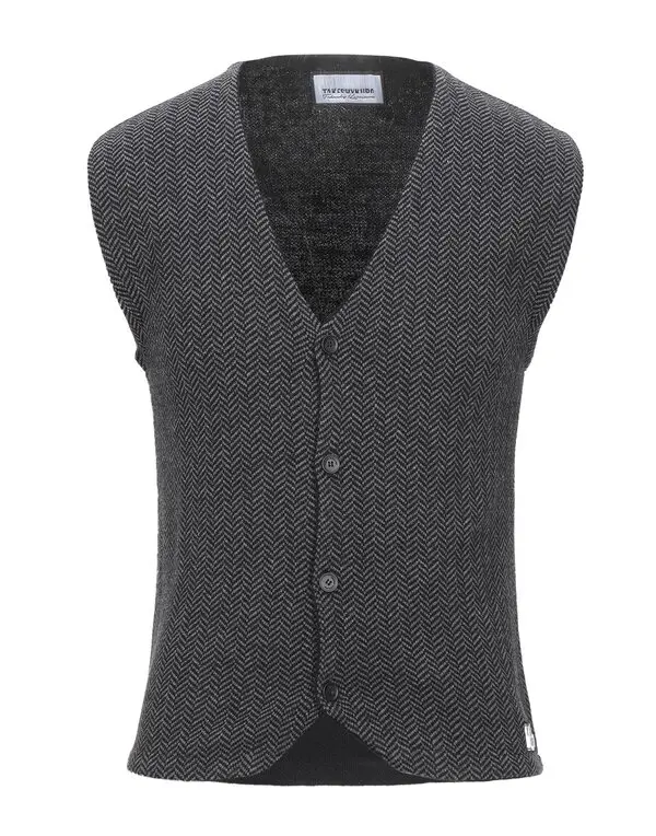 TAKESHY KUROSAWA Knitted Herringbone Cardigan - Black