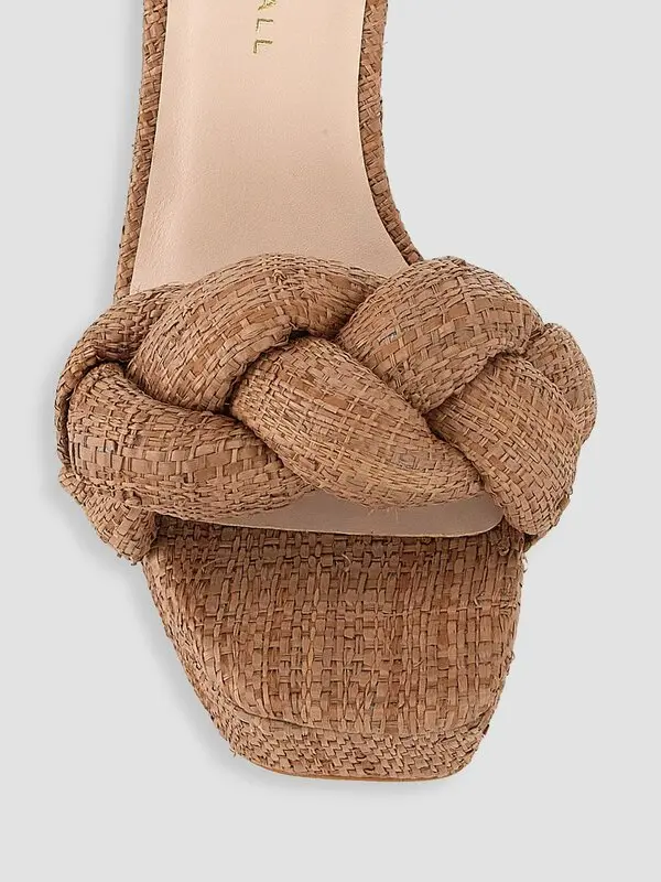 LOEFFLER RANDALL Fae Braided Raffia Platform Sandals