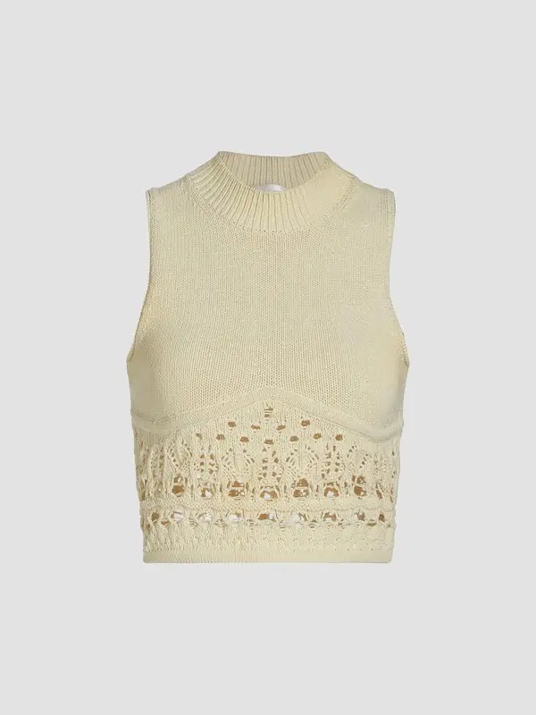 Simkhai Clarita Macramé Tank Top