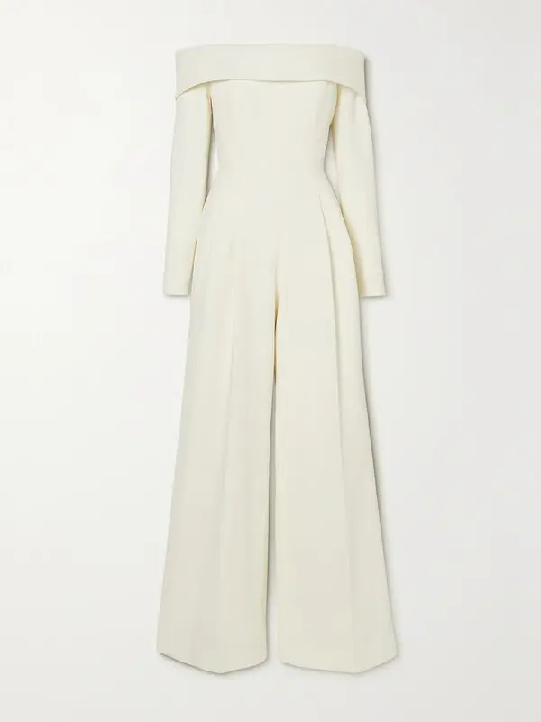 EMILIA WICKSTEAD Vesper Crepe Jumpsuit - Ivory