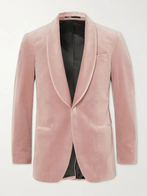 Mr P. Cotton-blend Velvet Tuxedo Jacket