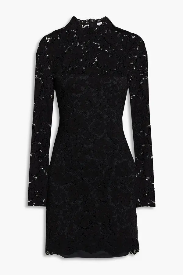 Derek Lam 10 Crosby Britney Corded Lace Mini Dress In Black - 70% Off |  Editorialist
