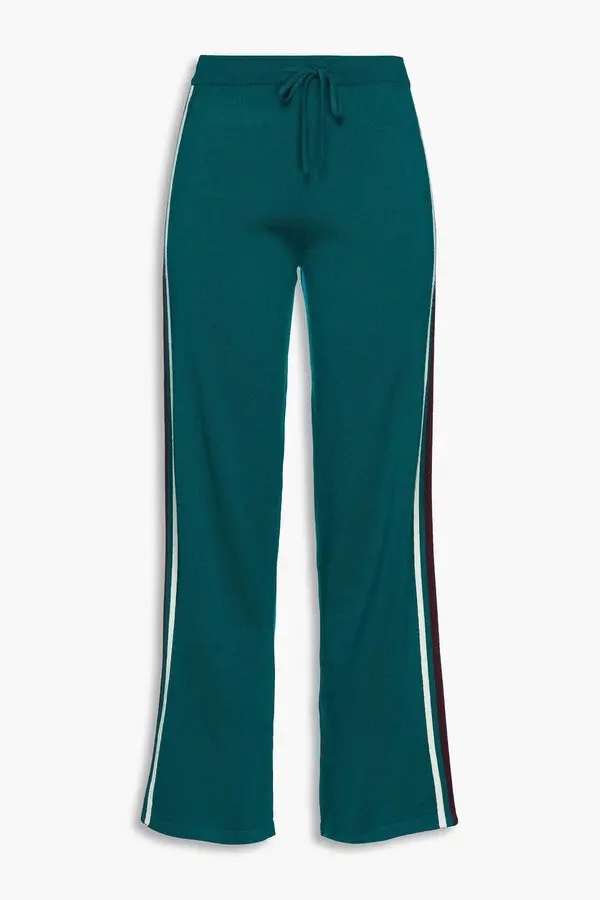Chinti & Parker Wool And Cashmereblend Track Pants - Emerald