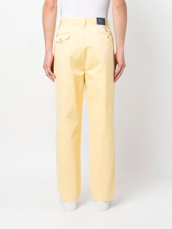 Polo Ralph Lauren Whitman Pleated Chino Trousers - Yellow
